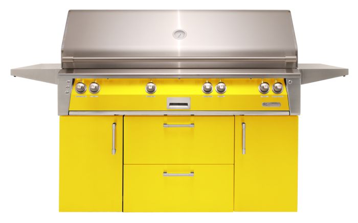 Alfresco ALXE 56-inch Freestanding Jumbo Gas Grill with Sear Zone & Rotisserie - Natural Gas ...