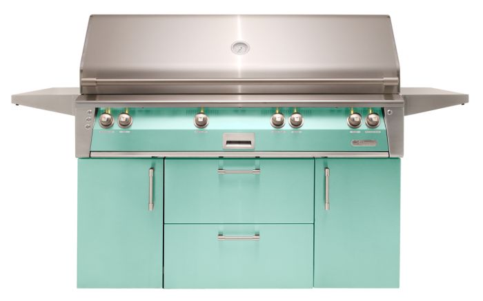 Alfresco ALXE 56-inch Freestanding Jumbo Gas Grill with Sear Zone & Rotisserie - Natural Gas ...