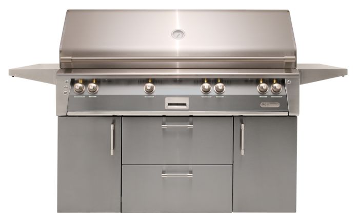 Alfresco ALXE 56-inch Freestanding Jumbo Gas Grill with Sear Zone & Rotisserie - Propane ...