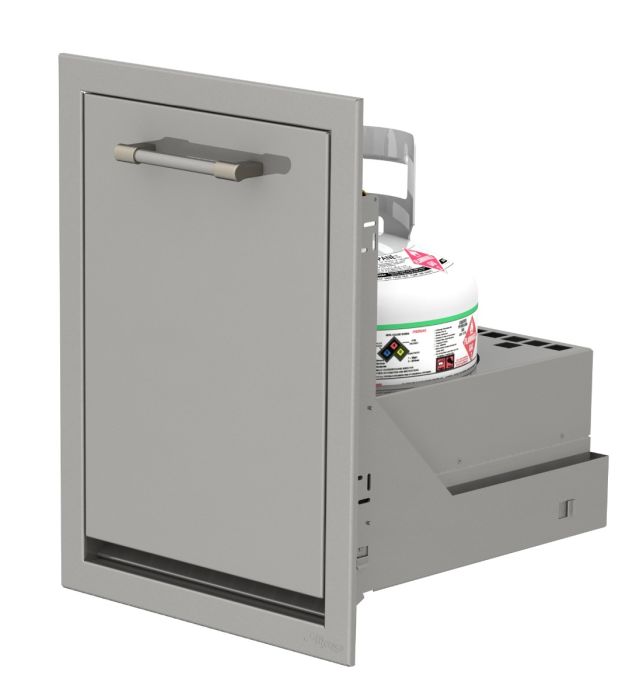 Alfresco 18-Inch Stainless Steel Propane Tank Drawer - Blue Lilac-Gloss ...