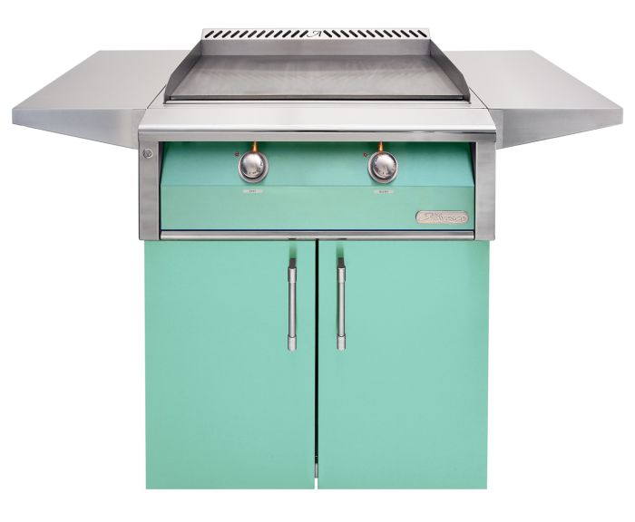 Alfresco 30-Inch Dedicated Griddle with Cart - Propane - Light Green ...