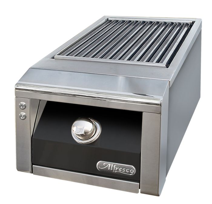 Alfresco Built-In Natural Gas Sear Zone Side Burner - Jet Black-Gloss ...