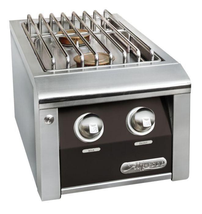 Alfresco Dual Side Burner for Freestanding Grill - Propane - Jet Black ...