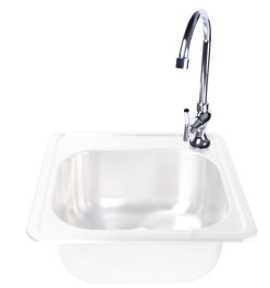 Fire Magic Single Handle Outdoor Rated Cold Water Faucet - Stainless ...