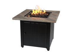 Homestead 30-Inch Multi-Brown Diagonal Print Fire Table LP | Barbeques ...